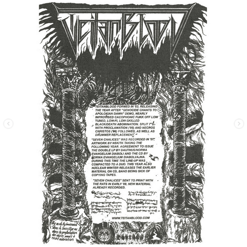 TEITANBLOOD – Seven Chalices (DLP) – Arcula Mystica Store